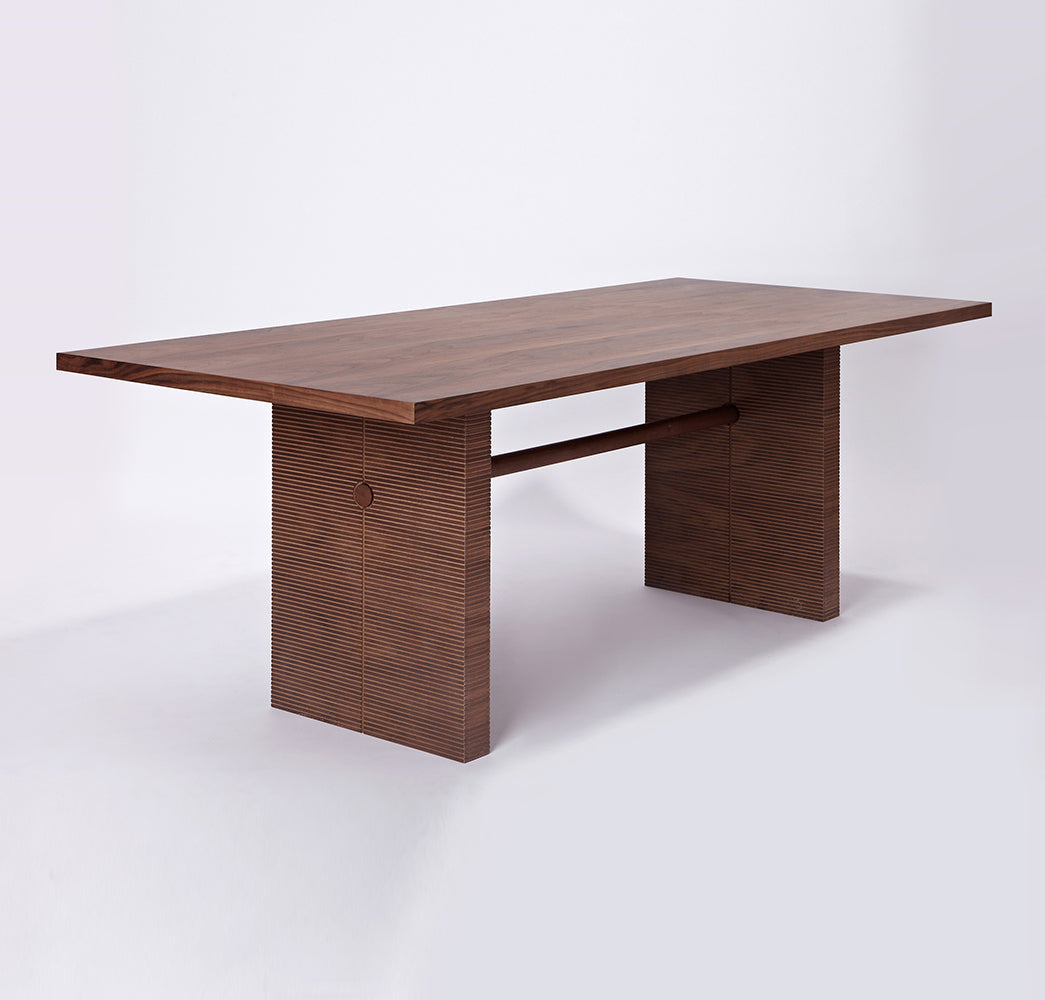 Jennie Dining Table - Walnut – Showroomstores.com